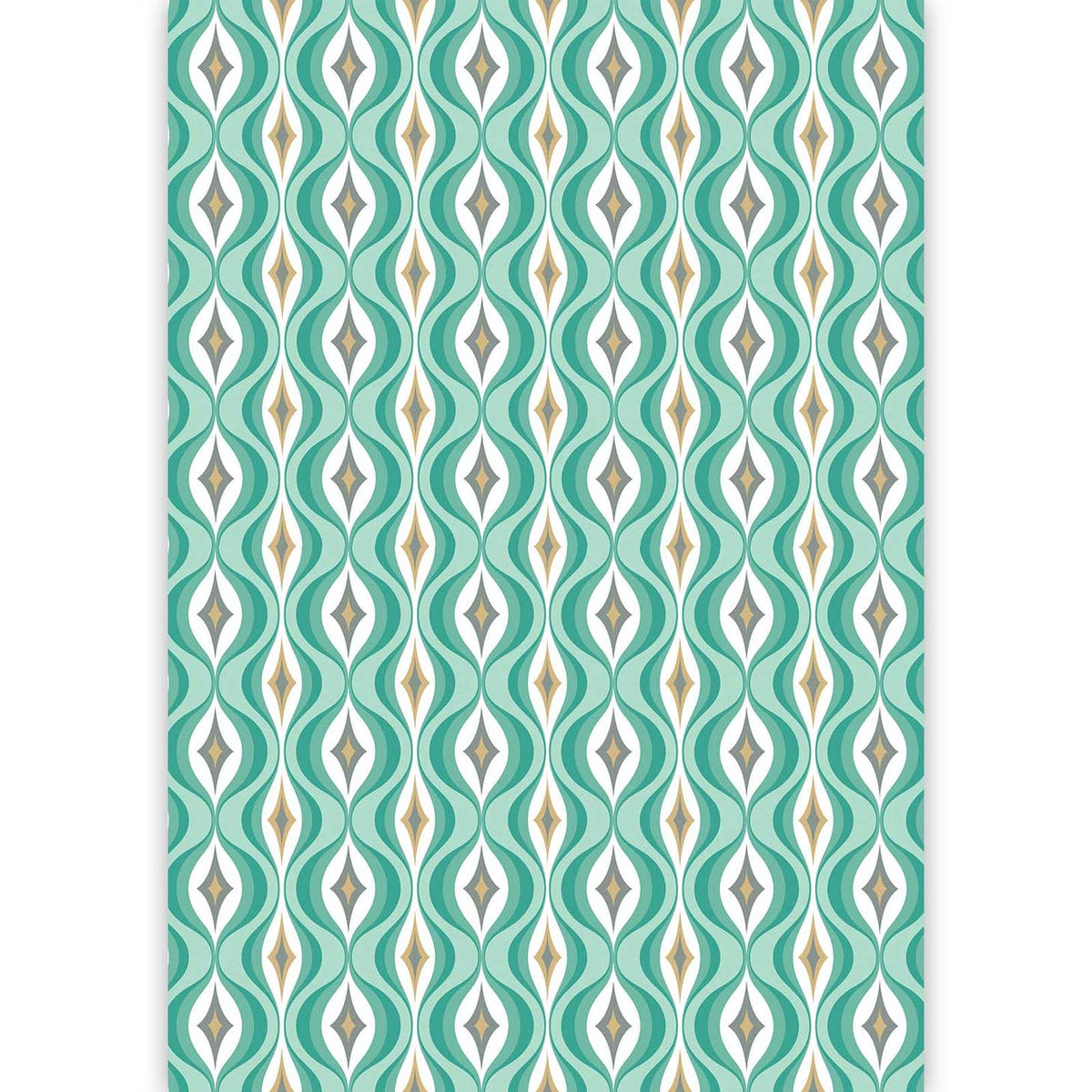 Mid Century Diamond Wave Gift Wrapping Paper – The Flossie & Prudence Show